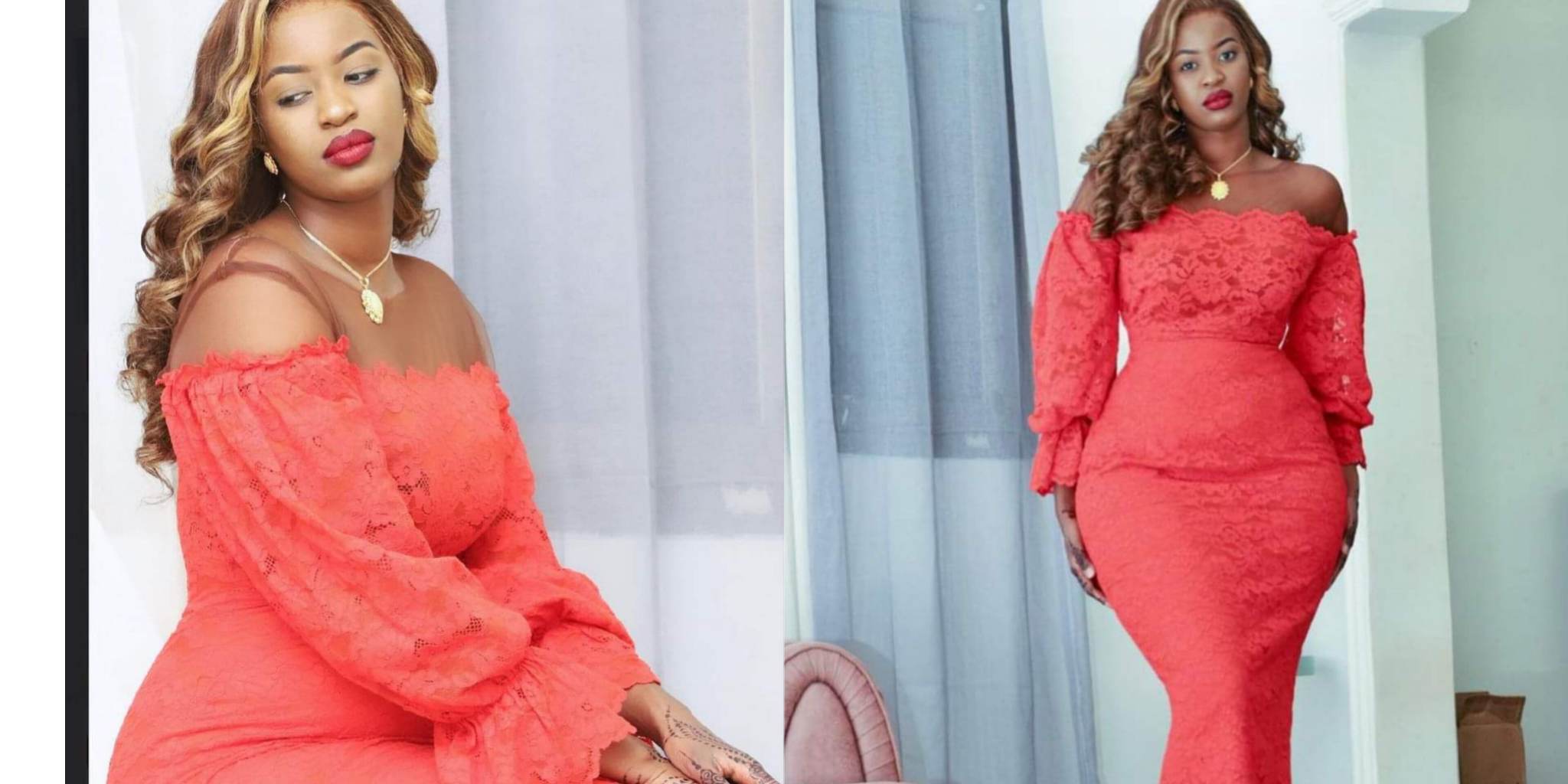 (03 photos) : Splendide en robe, Kala met hors de danger le rouge