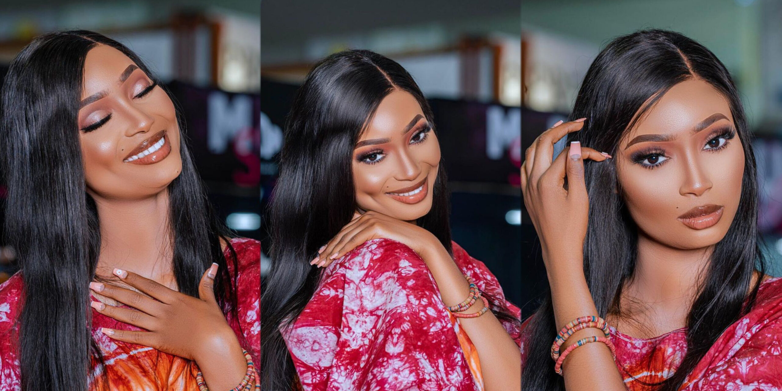 (03 photos) : Avec son Make up flashy, Fah Aïdara apparaît rayonnante
