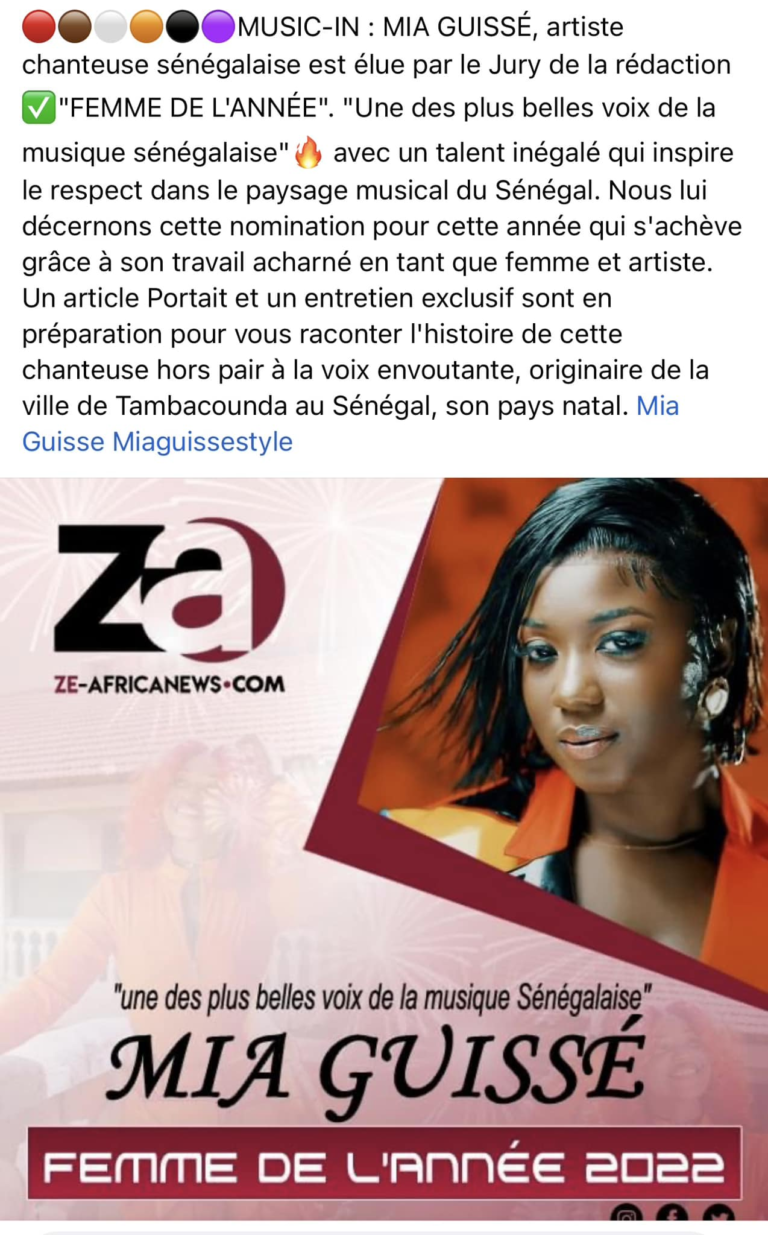 Music-In : Mia Guissé élue Femme de l’année