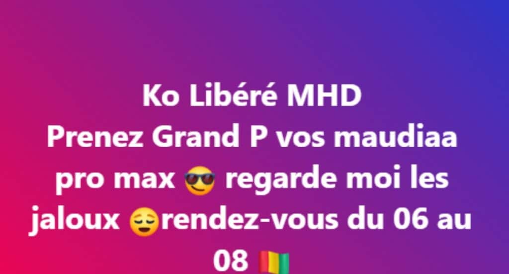 Le rappeur Grand P de Guinée réagit à la condamnation de MHD : polémique et répercussions