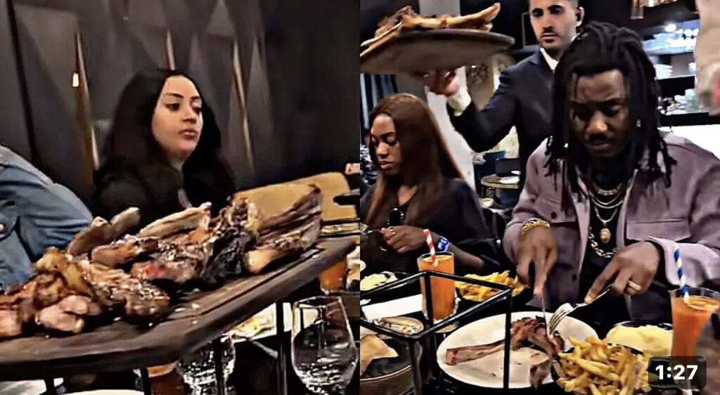 (Vidéo) – Paris : Le dîner royal de Wally Seck entouré de ses amis…